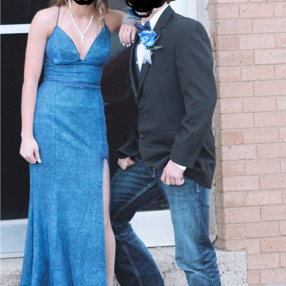 Dresses | Barely Worn Royal Blue Sparkly Prom Dress | Poshmark